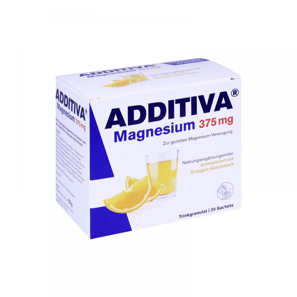 Additiva Magnesium 375mg 20 Sachets - PHARMFETCH CY