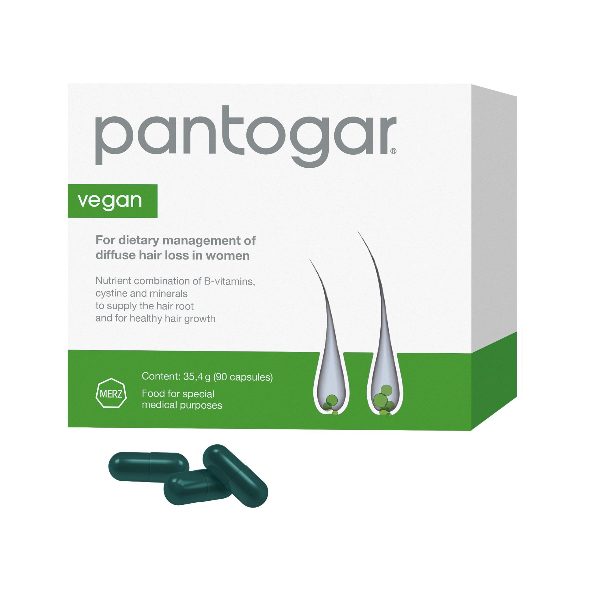 Merz Pantogar Vegan 90 Capsules - PHARMFETCH CY