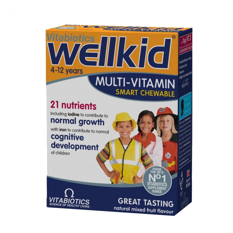 Vitabiotics Wellkid 4-12 Years Multivitamin Smart Chewable 30 Chewable ...