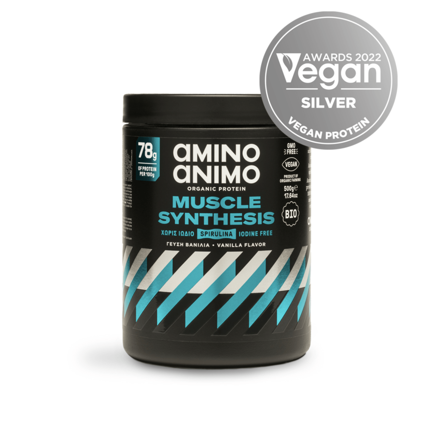 AMINO ANIMO Vegan Muscle Synthesis Protein 500g - PHARMFETCH CY