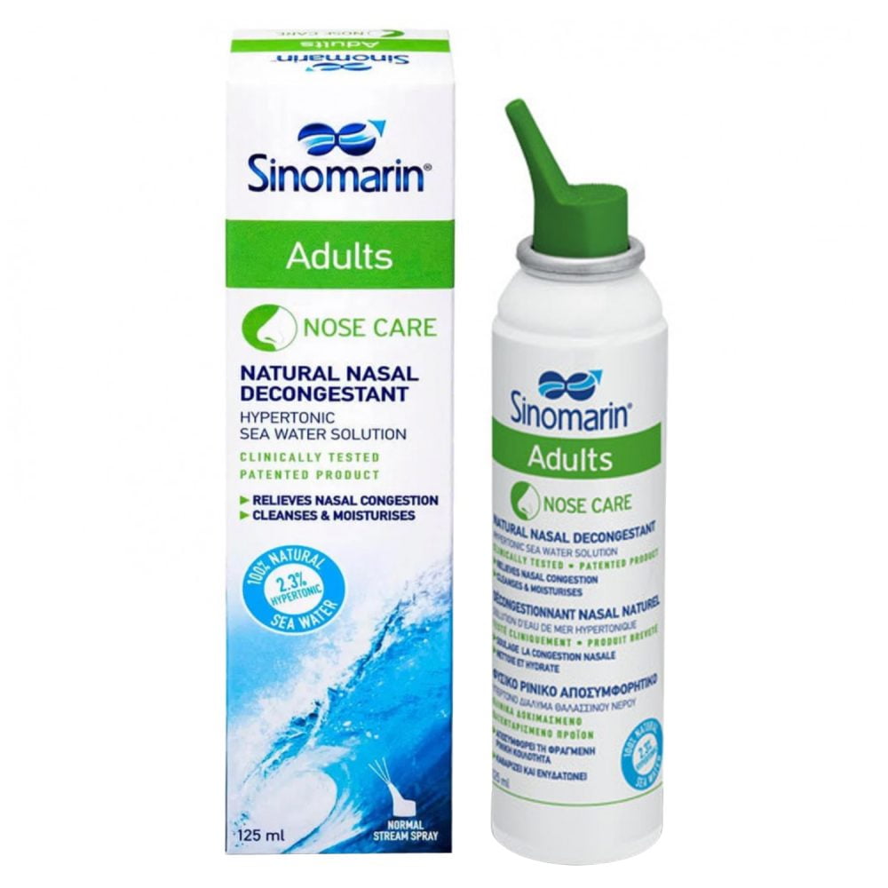 Sinomarin Hypertonic Adults 125ml - PHARMFETCH CY